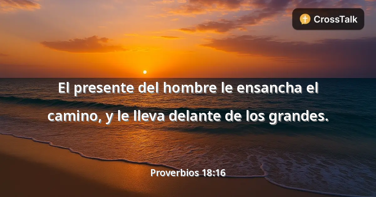 Proverbios 18:16 | Bible Chat