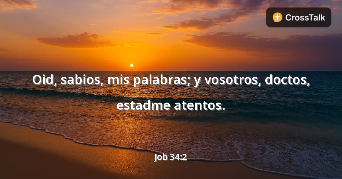 Job 34:2 | Bible Chat