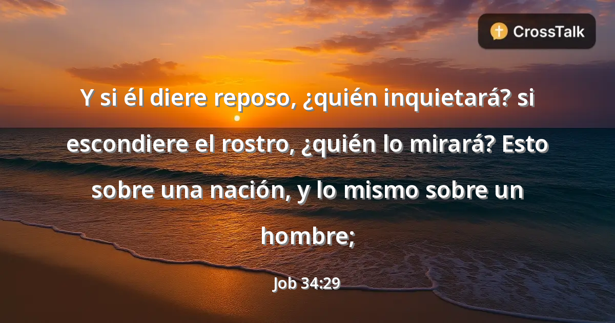 Job 34:29 | Bible Chat