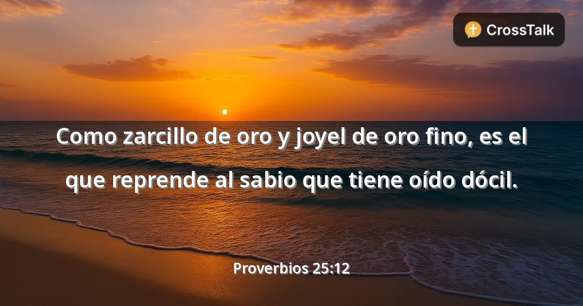 Proverbios 25:12 | Bible Chat