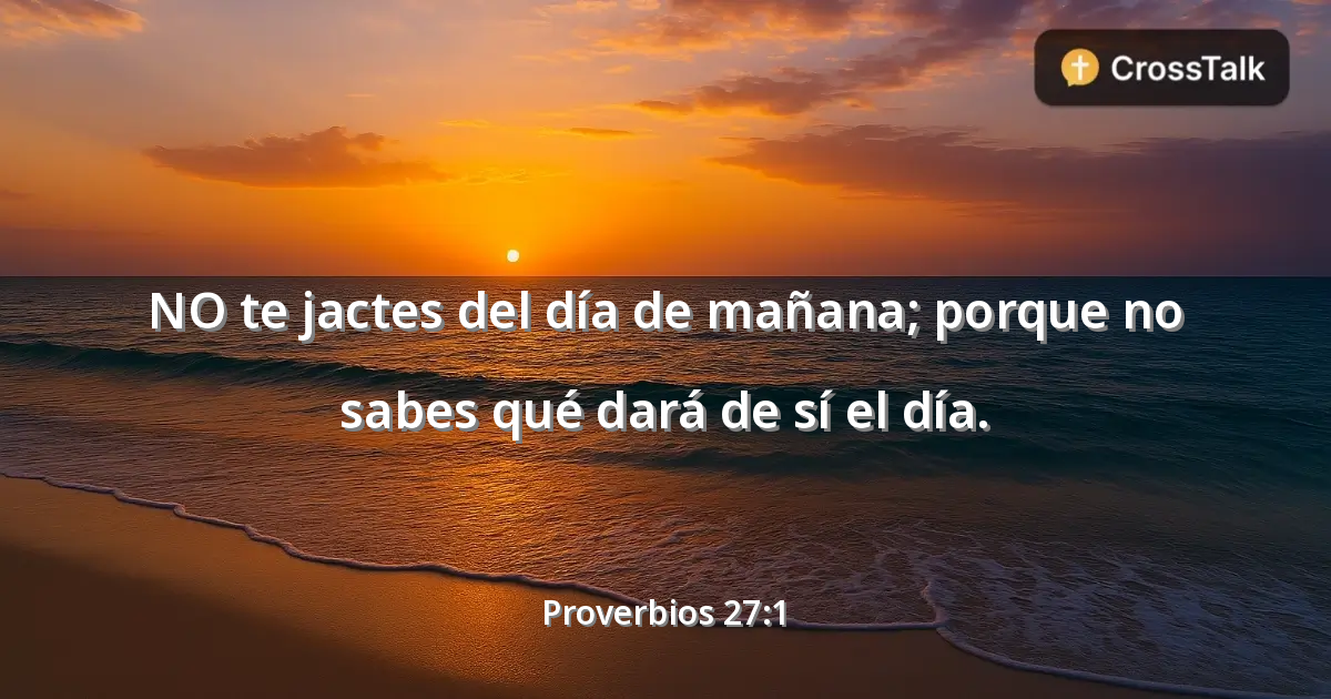 Proverbios 27:1 | Bible Chat