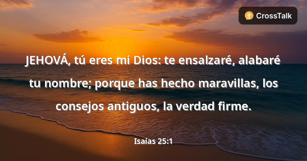 Isaías 25:1 | Bible Chat