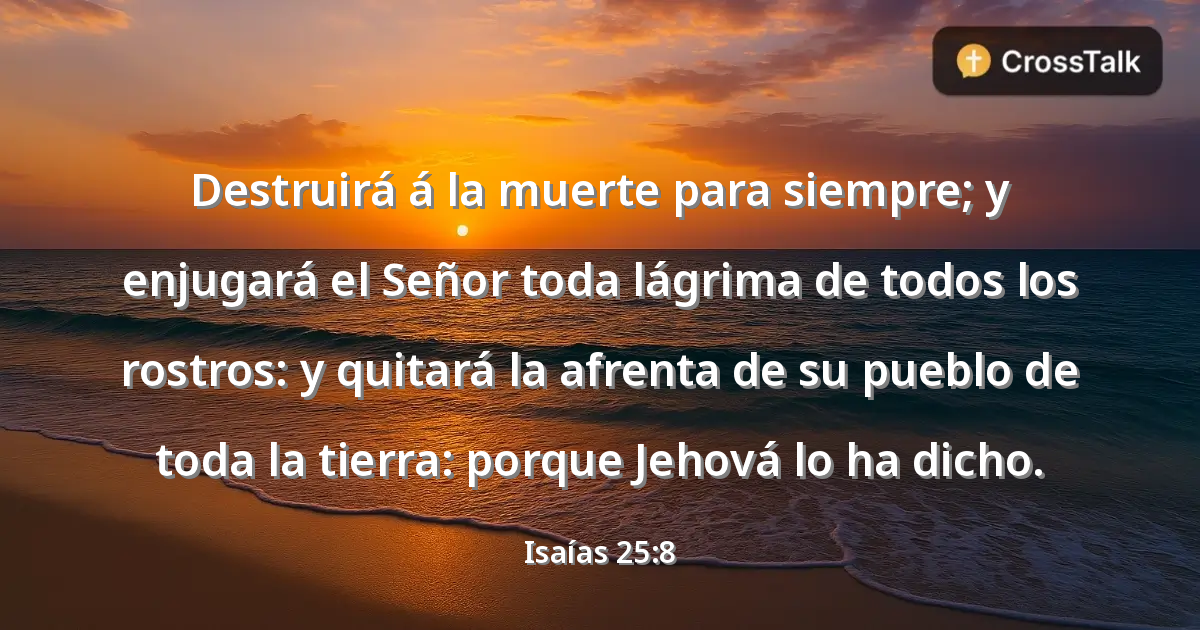 Isaías 25:8 | Bible Chat