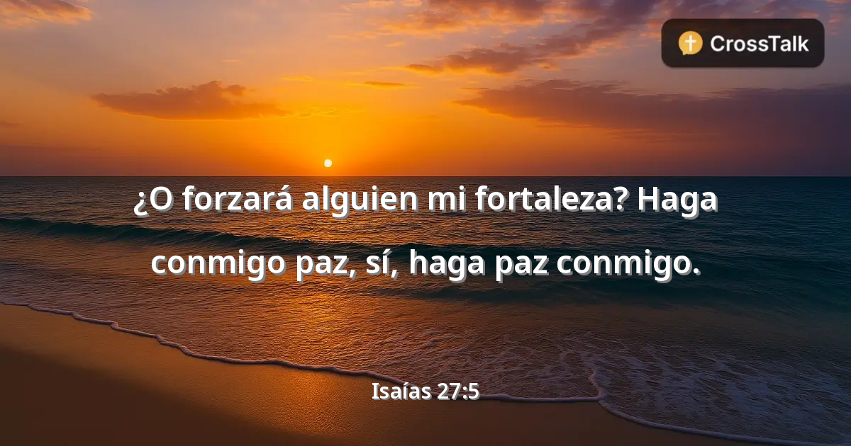 Isaías 27:5 | Bible Chat