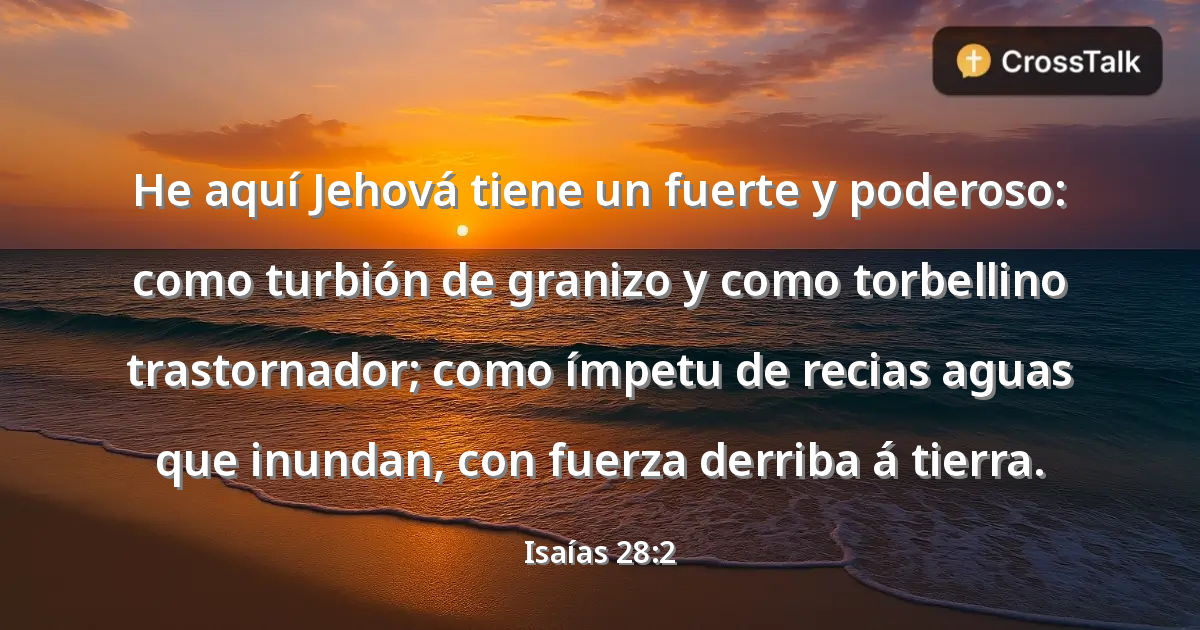 Isaías 28:2 | Bible Chat