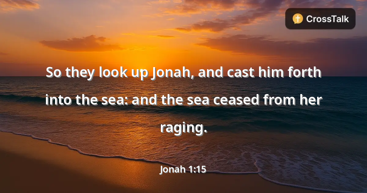 Jonah 1 15 Bible Chat