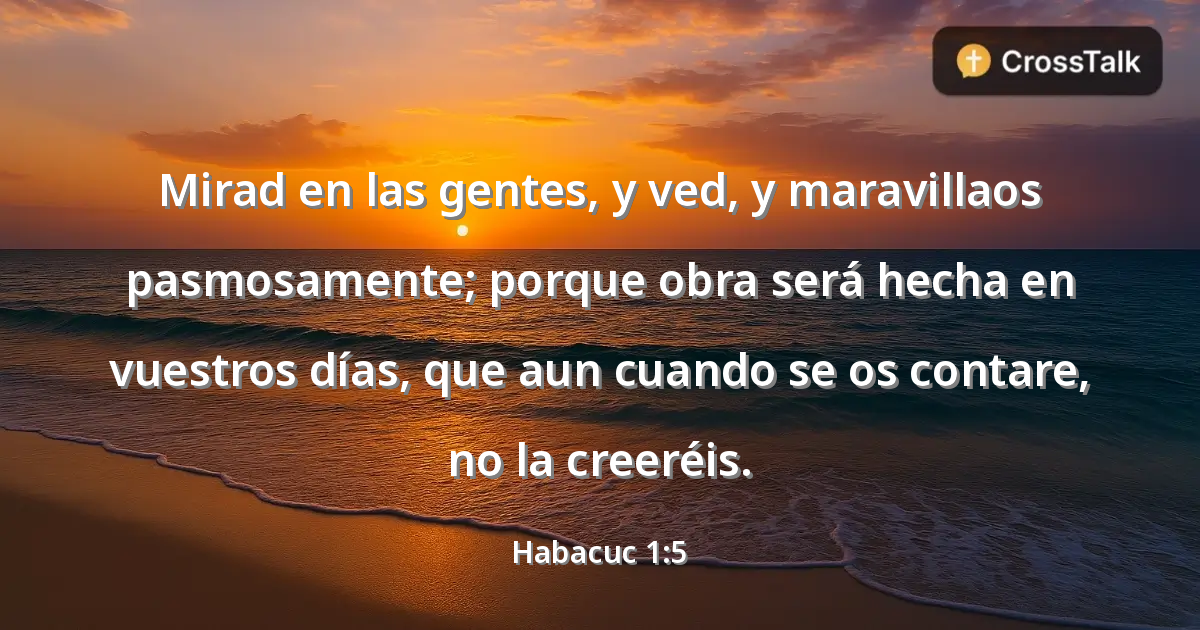 Habacuc 1:5 | Bible Chat