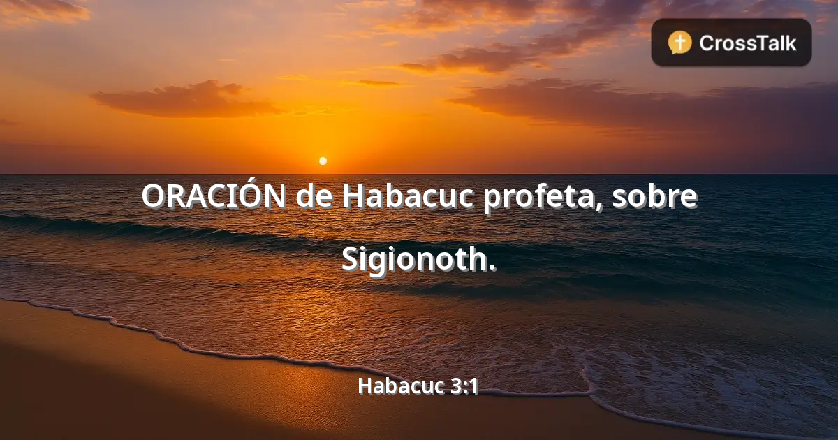 Habacuc 3:1 | Bible Chat