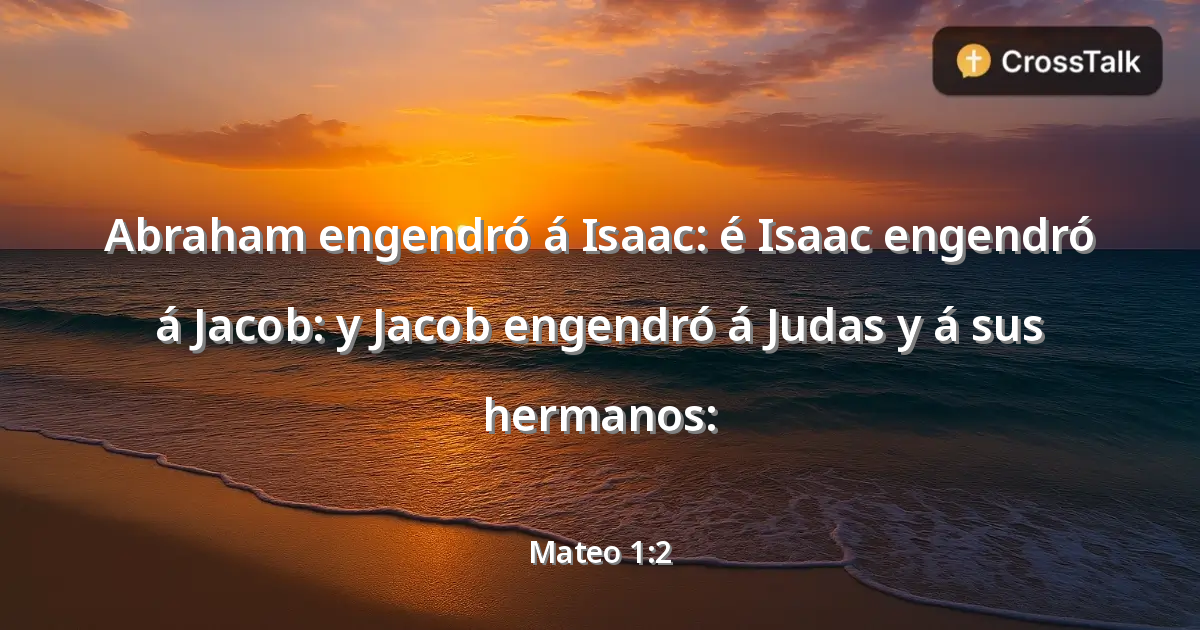 Mateo 1:2 | Bible Chat