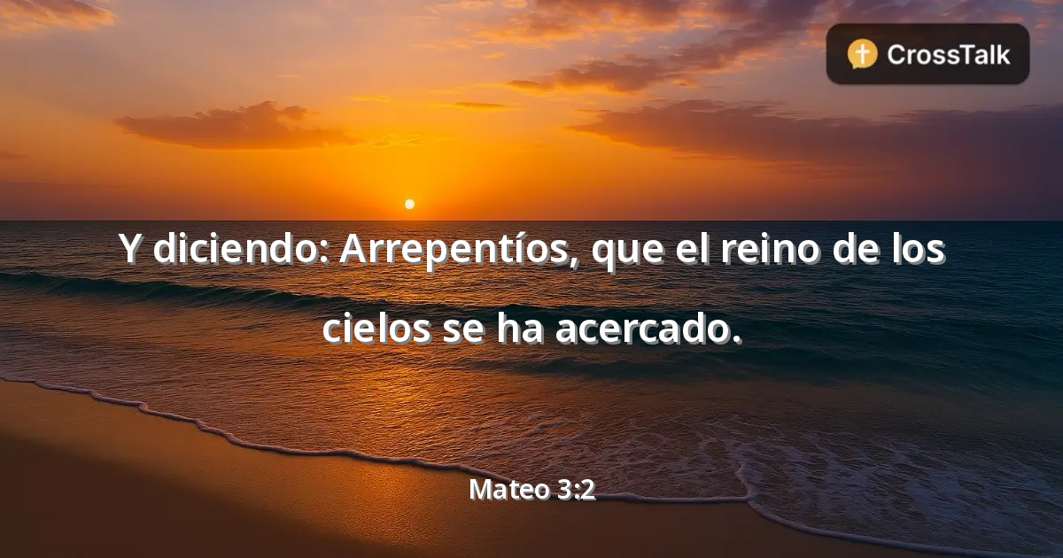 Mateo 3:2 | Bible Chat