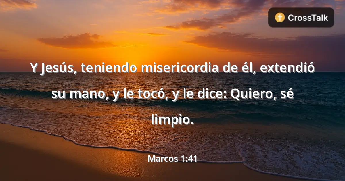 Marcos 1:41 | Bible Chat