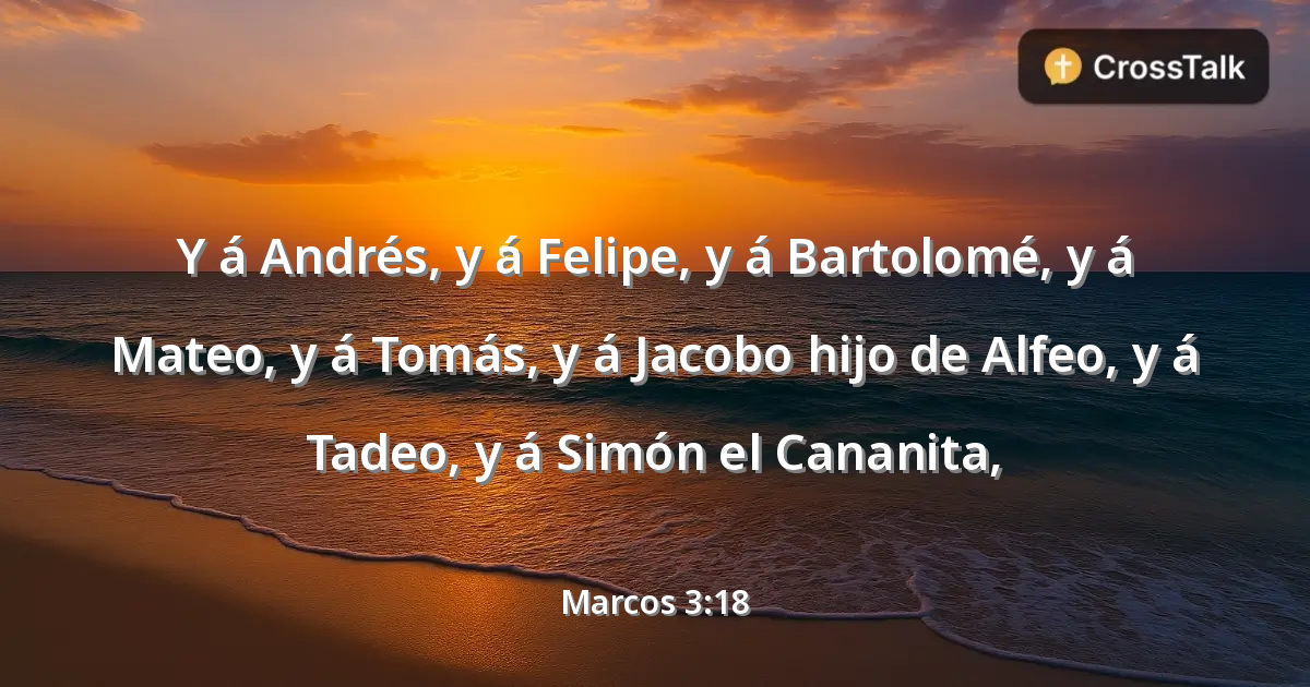 Marcos 3:18 | Bible Chat