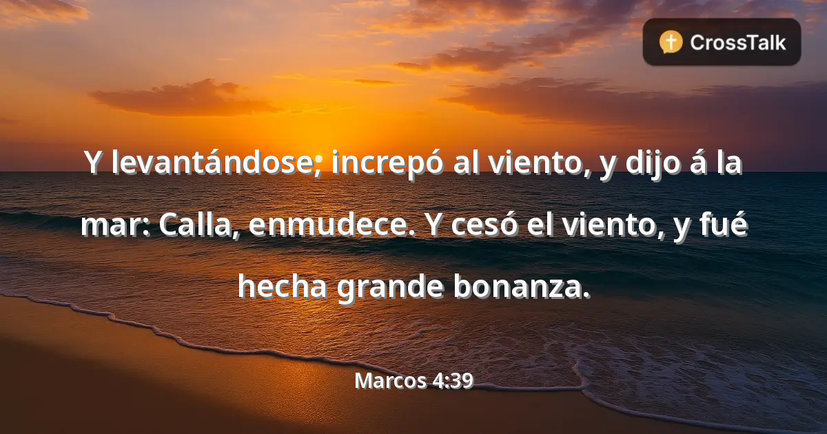 Marcos 4:39 | Bible Chat