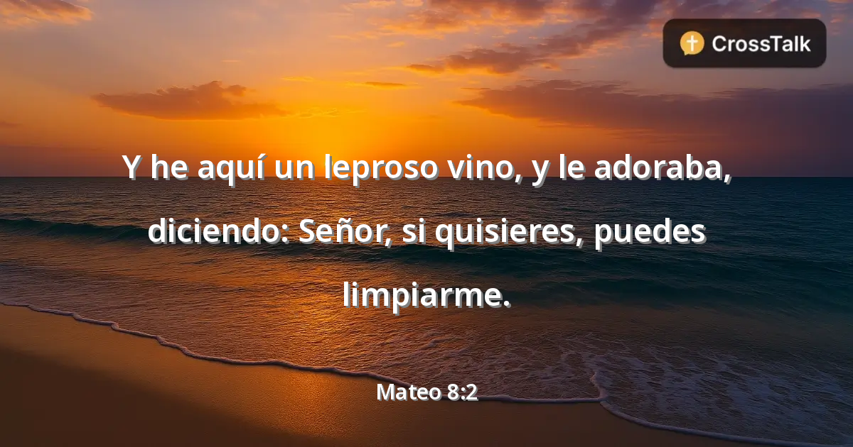 Mateo 8:2 | Bible Chat