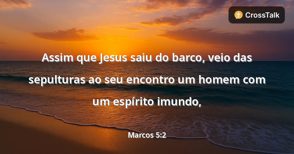 Marcos 5:2 | Bible Chat
