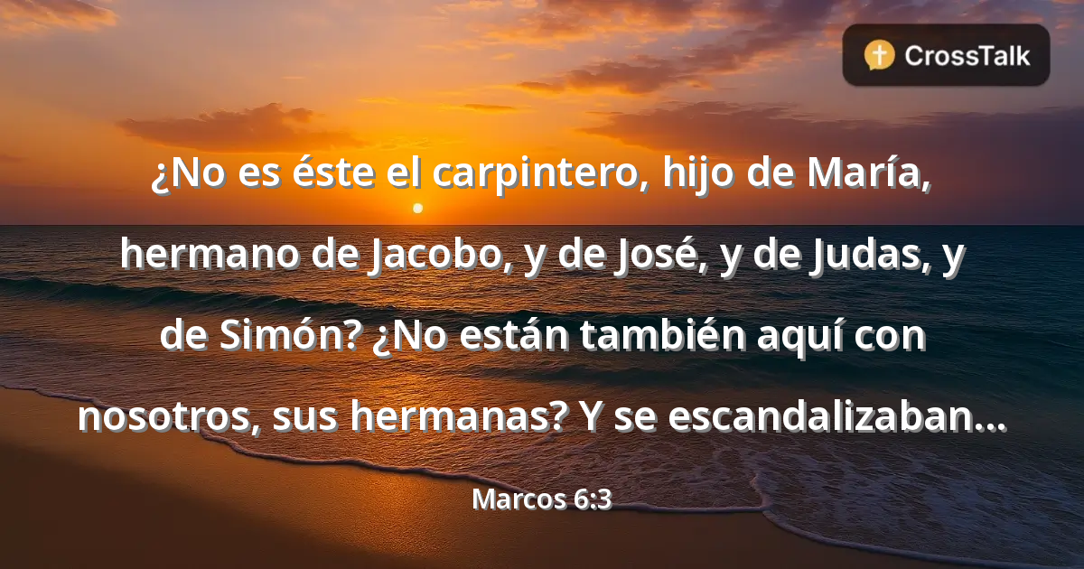 Marcos 6:3 | Bible Chat