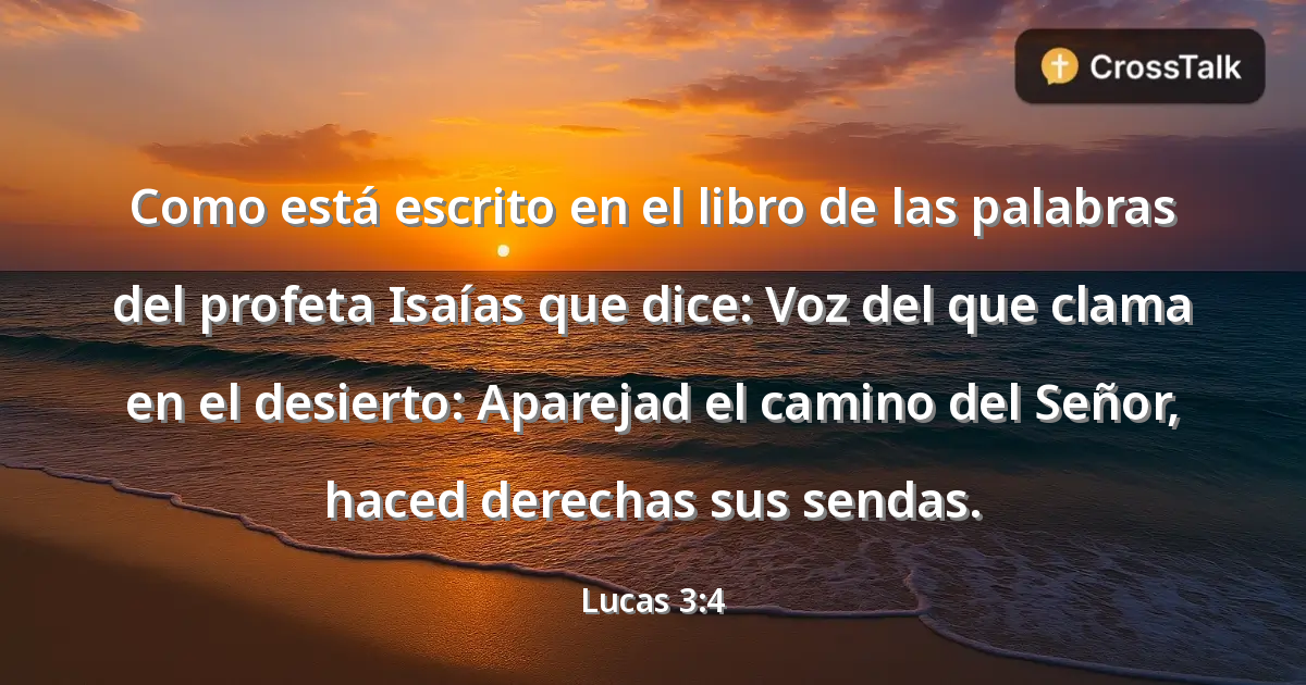 Lucas 3:4 | Bible Chat